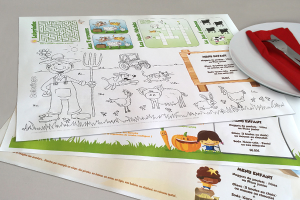 Restaurateurs, créez et personnalisez en ligne vos menus, sets de ...