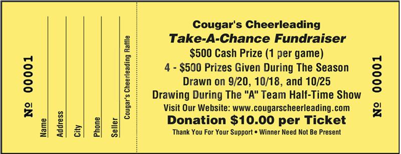 Sports Raffle Tickets